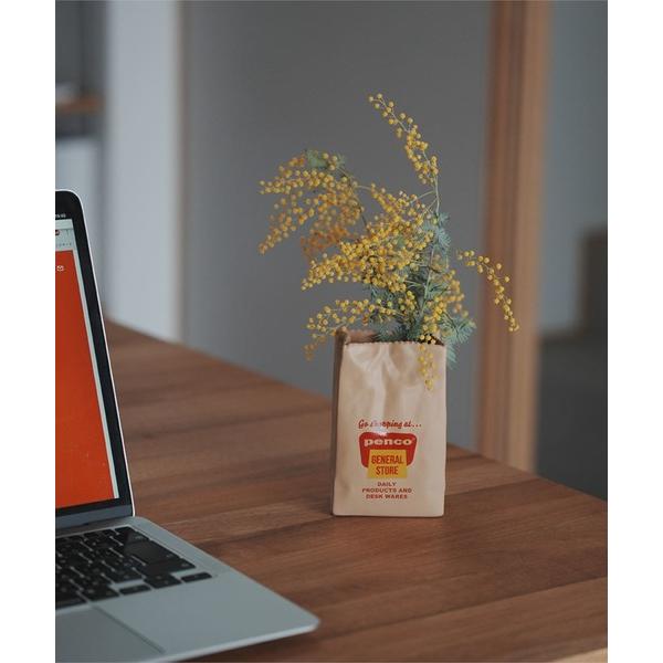 ZOZO問い合わせ番号:77843565ショップ:HIGHTIDE，ハイタイドブランド:penco，ペンコ，HIGHTIDE，ハイタイド商品名:penco ペンコ ブラウンバッグスタンド フラワーベース 花瓶 ペンスタンド ミニカテゴリ:イ...