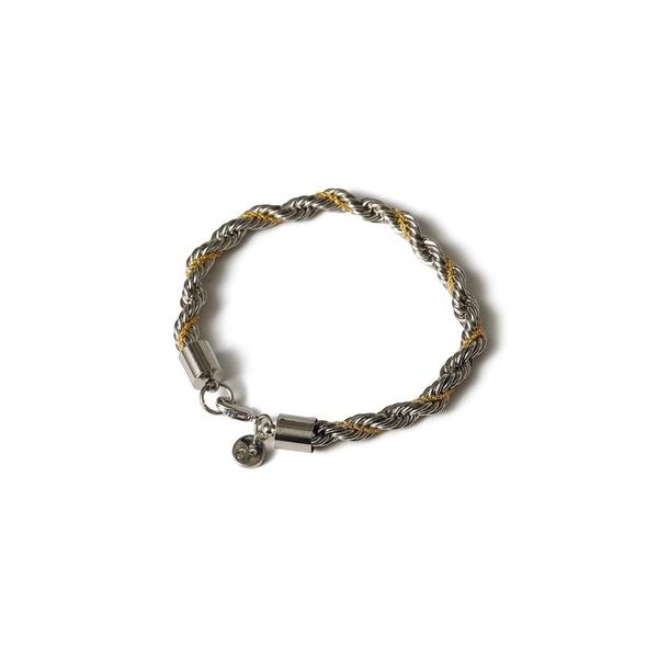 ZOZO問い合わせ番号:77877166ショップ:Subciety，サブサエティブランド:Subciety，サブサエティ商品名:TWIST COMBI CHAIN BRACELETカテゴリ:アクセサリー>ブレスレットブランド品番:10...