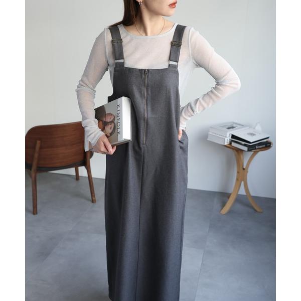 『セール実施中』ZOZO問い合わせ番号:77877752ショップ:Bonjour Sagan，ボンジュールサガンブランド:ap retro，アプレトロ，Bonjour Sagan，ボンジュールサガン商品名:Iラインジップアップジャンスカカテ...