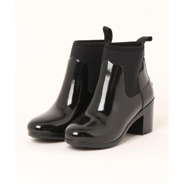 『タイムセール実施中』ZOZO問い合わせ番号:77911993ショップ:TopIsm，トップイズムブランド:HUNTER，ハンター，TopIsm，トップイズム商品名:リファインド ミッド ヒール グロス レインシューズ REFINED MI...