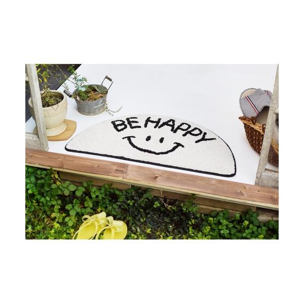 ZOZO問い合わせ番号:77912962ショップ:salle de bal，サルデバルブランド:salle de bal，サルデバル商品名:smile mat スマイル マット ニコちゃん セミサークル マット mattsemicircle...