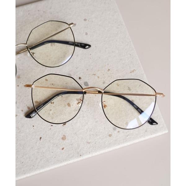 ZOZO問い合わせ番号:77914442ショップ:RiNc，リンクブランド:ammy.，エイミードット商品名:【 ammy. / エイミードット 】 ボストン型 メタルフレーム メガネ ３点セットカテゴリ:ファッション雑貨>メガネブラ...
