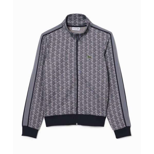 ZOZO問い合わせ番号:77945248ショップ:LACOSTE，ラコステブランド:LACOSTE，ラコステ商品名:モノグラムジャカードトラックジャケット 【セットアップ対応】カテゴリ:トップス>ジャージブランド品番:SH1368-1...
