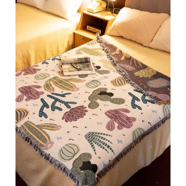 ZOZO問い合わせ番号:77946956ショップ:DULTON，ダルトンブランド:DULTON，ダルトン商品名:JACQUARD MULTI CLOTH L/ ジャカード マルチクロス ブランケット Lカテゴリ:インテリア>ブランケッ...