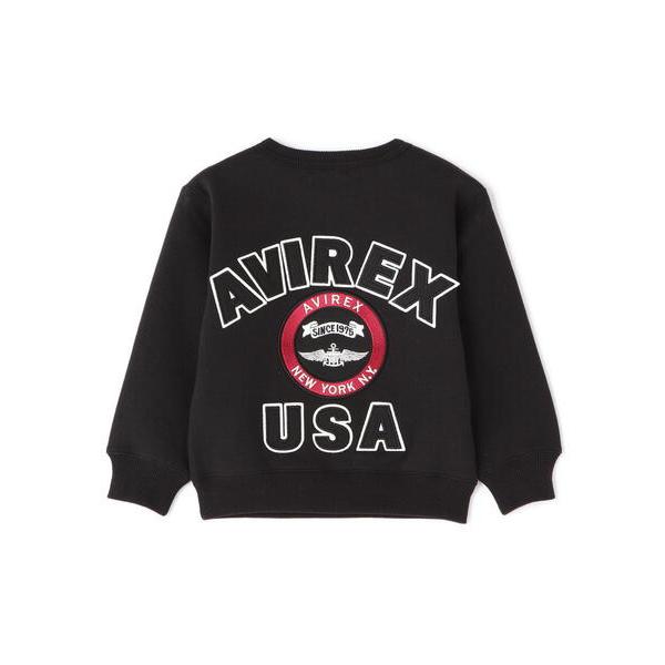 ZOZO問い合わせ番号:78019457ショップ:AVIREX WOMAN，アヴィレックス ウーマンブランド:AVIREX，アヴィレックス商品名:《KIDS / キッズ》VARSITY LOGO CREWNECK SWEAT / バーシティ...
