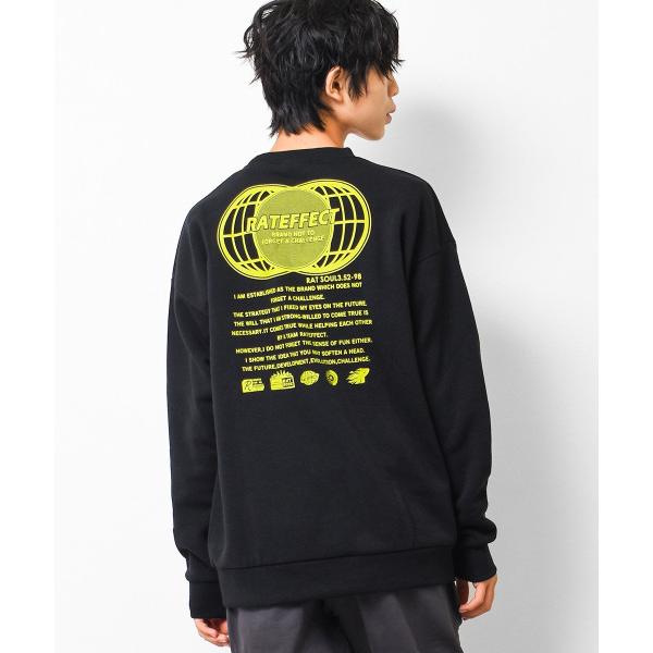 『セール実施中』ZOZO問い合わせ番号:78020276ショップ:SHUSHU，シュシュブランド:RAT EFFECT，ラットエフェクト，SHUSHU，シュシュ商品名:【裏起毛】アースロゴバックプリントトレーナーカテゴリ:トップス>ス...