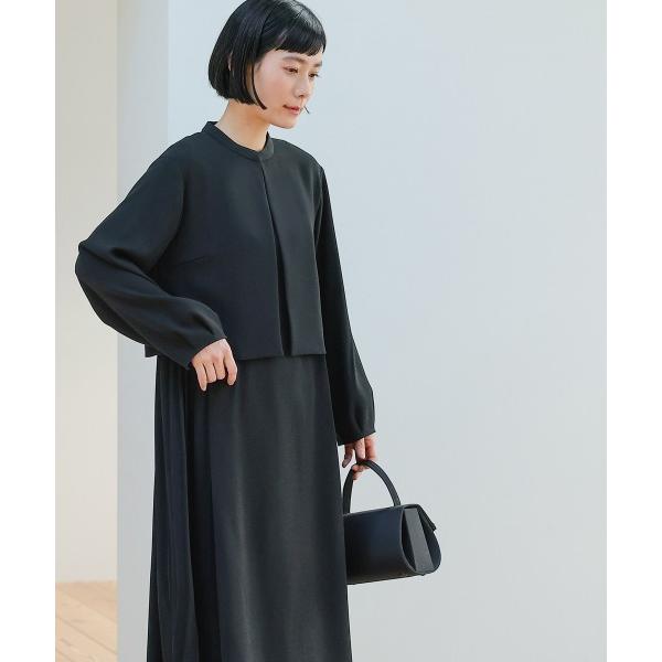 ZOZO問い合わせ番号:78085846ショップ:nissen，ニッセンブランド:Neina，ネイナ商品名:【喪服・礼服】防しわストレッチアンサンブル風ナチュラルワンピース｜大きいサイズ有〔Neina〕カテゴリ:フォーマルスーツ/小物&gt...