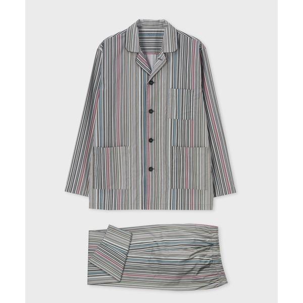 ZOZO問い合わせ番号:78088359ショップ:Paul Smith，ポール・スミスブランド:Paul Smith，ポールスミス商品名:「ラウンジウェア」シグネチャーストライプ パジャマセット / 843658 8108カテゴリ:ルームウ...