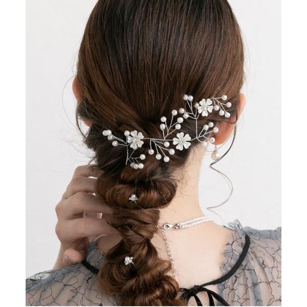 『タイムセール実施中』ZOZO問い合わせ番号:78090230ショップ:Paradise Picnic，パラダイス ピクニックブランド:Cupid Heart，キューピッドハート商品名:【Cupid Heart】結婚式アクセ！パール×フラワ...