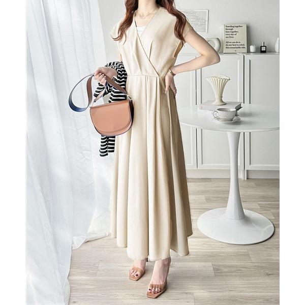 『タイムセール実施中』ZOZO問い合わせ番号:78090877ショップ:Classical Elf，クラシカルエルフブランド:classicalelf，クラシカルエルフ商品名:大人の落ち着きオーラを放つ、カシュクールフレアワンピースカテゴリ...