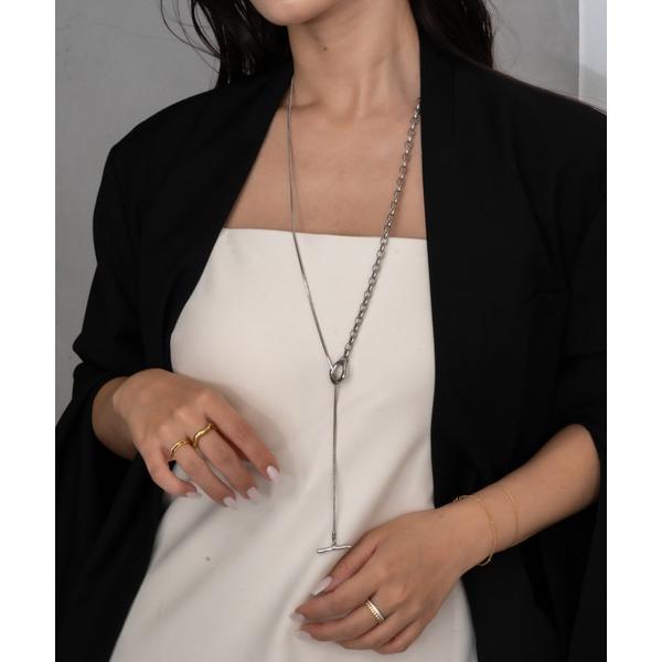 ZOZO問い合わせ番号:78092033ショップ:MIDWEST，ミッドウエストブランド:ebine，エビネ商品名:金属アレルギー対応/Long Mantle Necklace/サージカルステンレス/ネックレスカテゴリ:アクセサリー>...