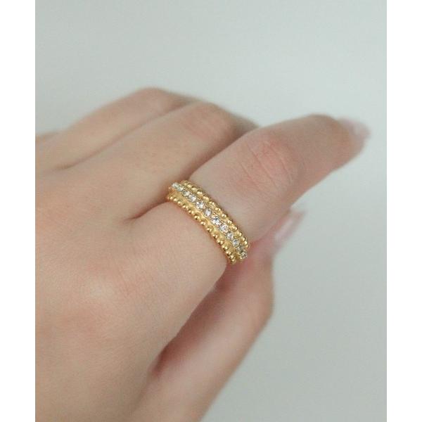 ZOZO問い合わせ番号:78092895ショップ:MIDWEST，ミッドウエストブランド:ebine，エビネ商品名:金属アレルギー対応/Tsubu Zircon Eternity Ring / サージカルステンレス/リングカテゴリ:アクセサ...