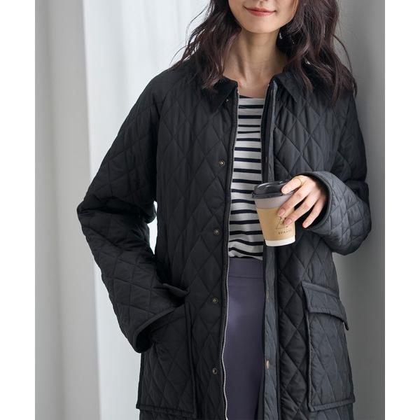 『タイムセール実施中』ZOZO問い合わせ番号:78147131ショップ:BELLUNA PLUS，ベルーナ プラスブランド:BELLUNA PLUS，ベルーナ商品名:コーデュロイ衿デザインダイヤキルトコートカテゴリ:ジャケット/アウター&g...