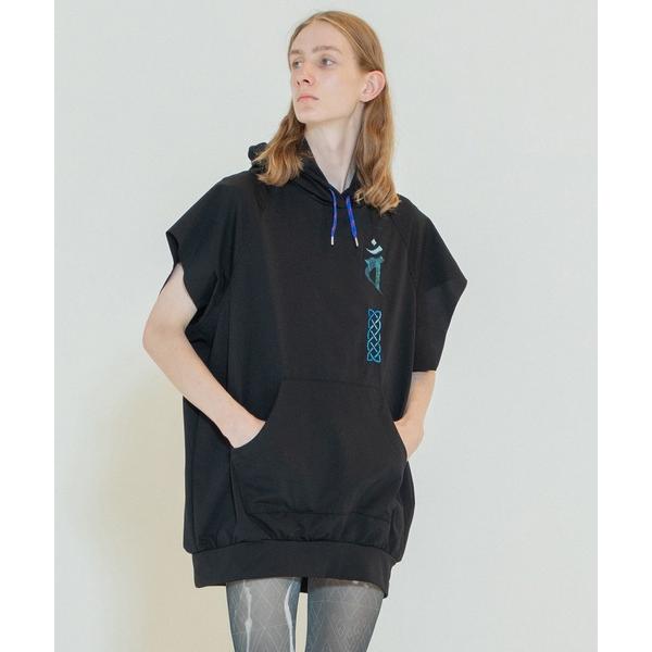 『セール実施中』ZOZO問い合わせ番号:78158058ショップ:ANLIO，アンリオブランド:anlio，アンリオ商品名:【 NEYVOR 】TEXBRID No Sleeve Embroiled Hoodieカテゴリ:トップス>パ...