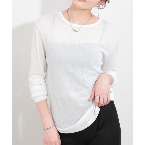 『タイムセール実施中』ZOZO問い合わせ番号:78158086ショップ:210nouve，トゥージュヌーブブランド:AIKIMANIA，アイキマニア商品名:[AIKIMANIA]長袖シアートップスカテゴリ:トップス>Tシャツ/カットソ...