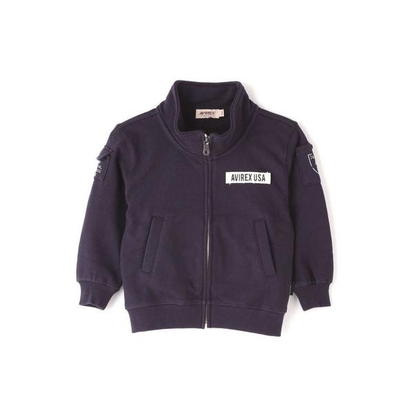 ZOZO問い合わせ番号:78158765ショップ:AVIREX WOMAN，アヴィレックス ウーマンブランド:AVIREX，アヴィレックス商品名:《KIDS / キッズ》FATIGUE STAND COLLAR ZIPUP SWEAT / ...