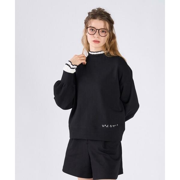 ZOZO問い合わせ番号:78193558ショップ:agnes b.，アニエスベーブランド:To b. by agnes b.，トゥービーバイアニエスベー商品名:WEB限定 ロゴ コットン ボリュームスリーブ スウェットプルオーバーカテゴリ:...