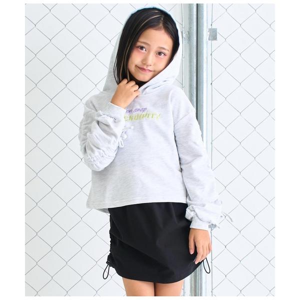 『セール実施中』ZOZO問い合わせ番号:78193856ショップ:ANAP，アナップブランド:ANAP kids，アナップキッズ商品名:袖シャーリングミニ裏毛フーディカテゴリ:トップス>パーカーブランド品番:423-3140素材:本体...