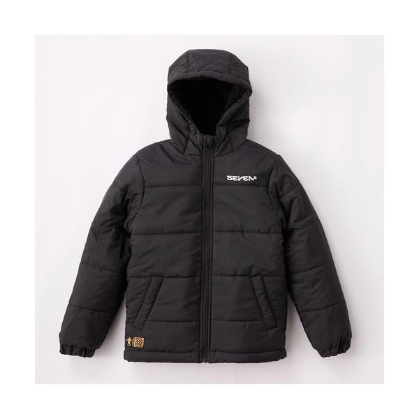 『タイムセール実施中』ZOZO問い合わせ番号:78195279ショップ:Karlas，カルラスブランド:SEVEN2，セブンツー商品名:SEVEN2 セブンツー ジャケット子供用 中綿 ロゴブランド ジップアップ フーディー アウターカテゴ...