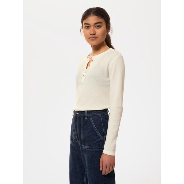 ZOZO問い合わせ番号:78290869ショップ:nudie jeans，ヌーディージーンズブランド:Nudie Jeans，ヌーディージーンズ商品名:Mira ワッフルヘンリーネックTシャツカテゴリ:トップス>Tシャツ/カットソーブ...