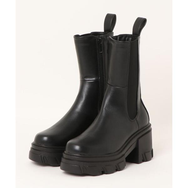 『タイムセール実施中』ZOZO問い合わせ番号:78291408ショップ:Mafmof，マフモフブランド:Mafmof，マフモフ商品名:Mafmof(マフモフ)8cmヒールプランプサイドゴアヒールブーツカテゴリ:シューズ>ブーツブランド...