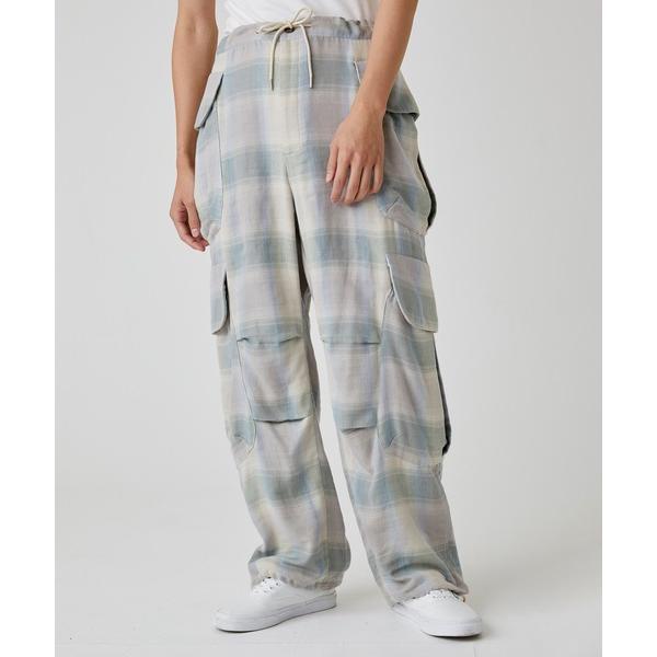 『セール実施中』ZOZO問い合わせ番号:78330990ショップ:ANLIO，アンリオブランド:DISCOVERED，ディスカバード商品名:OMBRE CHECK KILAKILA CARGO PANTSカテゴリ:パンツ>カーゴパンツ...