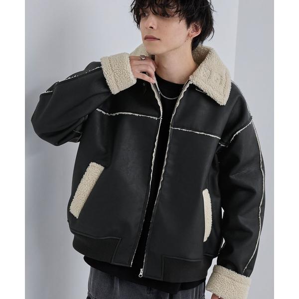 『タイムセール実施中』ZOZO問い合わせ番号:78362484ショップ:MONO-MART，モノマートブランド:MONO-MART，モノマート商品名:オーバーサイズ裏ボアフェイクムートンジャケットカテゴリ:ジャケット/アウター&gt;ムート...