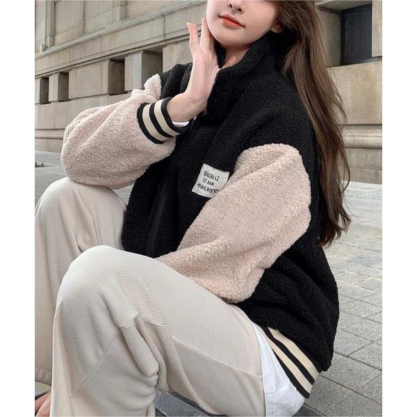 『セール実施中』ZOZO問い合わせ番号:78365041ショップ:FRP，エフアールピーブランド:BLANC FICELLE，ブランフィセル商品名:ボア　スタジアム　ジャケットカテゴリ:ジャケット/アウター>その他アウターブランド品番...