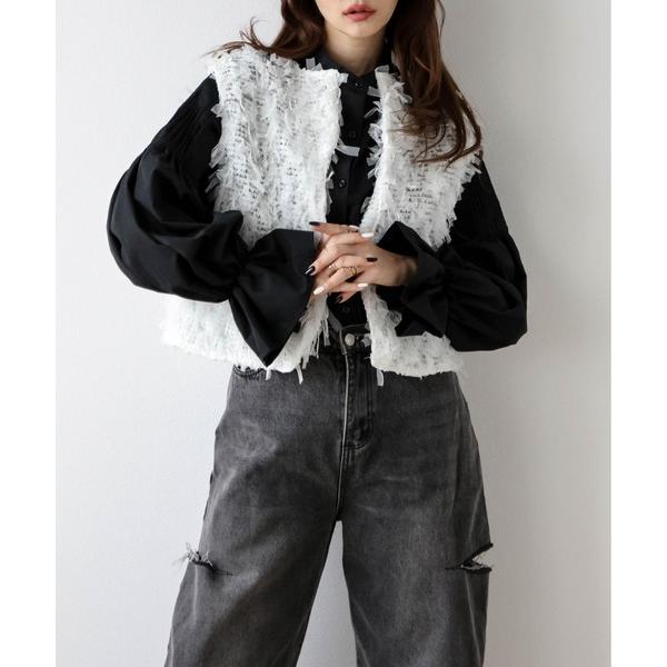 『タイムセール実施中』ZOZO問い合わせ番号:78366357ショップ:SUGAR BISKET，シュガービスケットブランド:AMELY，エミリー商品名:デザイン袖ブラウスカテゴリ:トップス>シャツ/ブラウスブランド品番:atp307...