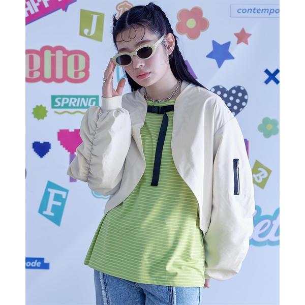 『タイムセール実施中』ZOZO問い合わせ番号:78465902ショップ:titivate，ティティベイトブランド:miette，ミエット商品名:フロントベルトギャザーボリュームブルゾンカテゴリ:ジャケット/アウター>ブルゾンブランド品...