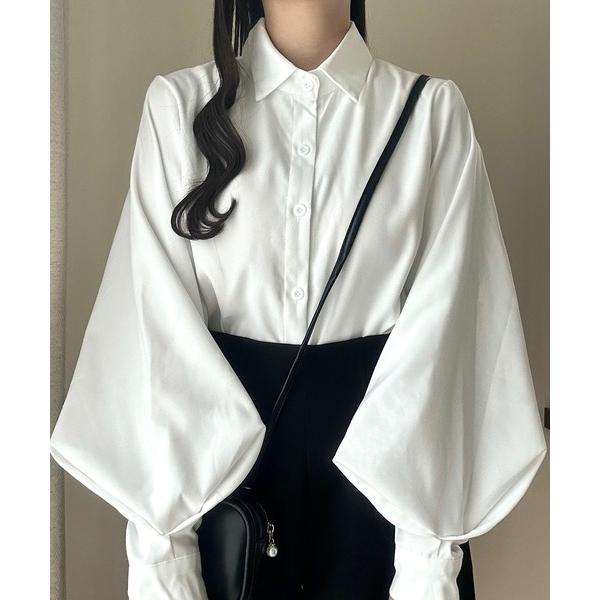 ZOZO問い合わせ番号:78466652ショップ:wears，ウェアーズブランド:Cham.，チャム商品名:バルーンスリーブシンプルシャツカテゴリ:トップス>シャツ/ブラウスブランド品番:CH-230901，CH-230901-1素材...