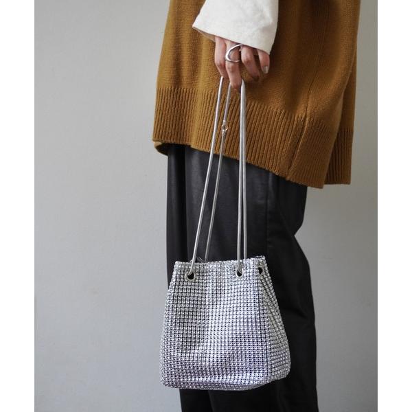 ZOZO問い合わせ番号:78501049ショップ:Port，ポートブランド:Jelly moo，ジェリームー，Port，ポート商品名:【 Jelly moo / ジェリームー 】 メタリック メッシュ ショルダー バッグ / 巾着 / イブ...