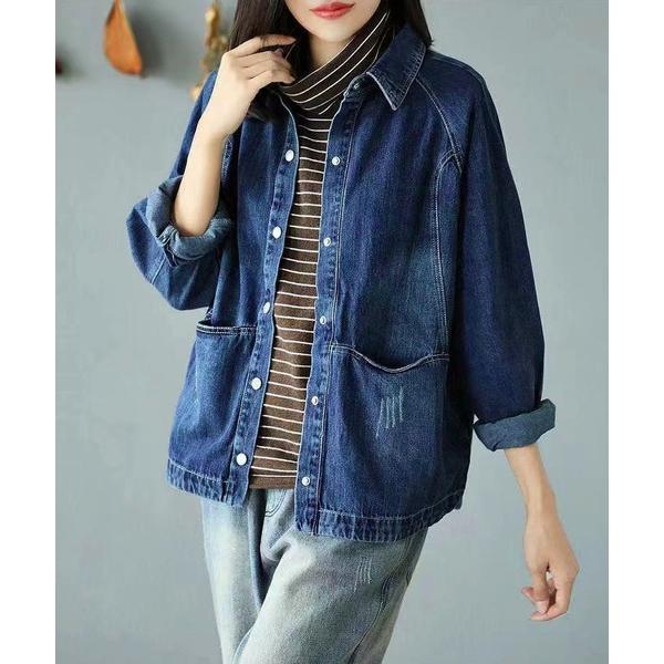 『セール実施中』ZOZO問い合わせ番号:78501655ショップ:FRP，エフアールピーブランド:BLANC FICELLE，ブランフィセル商品名:デニム　ブルゾンカテゴリ:トップス>シャツ/ブラウスブランド品番:YD-0004素材:...