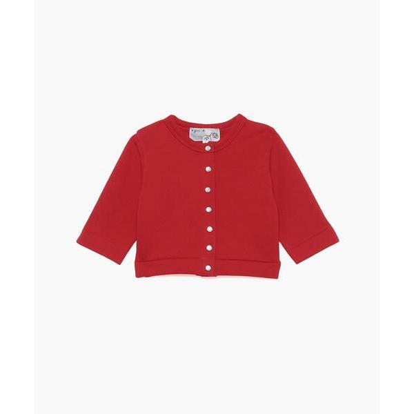 ZOZO問い合わせ番号:78503103ショップ:agnes b.，アニエスベーブランド:agnes b.，アニエスベー商品名:ベビー コットン メルトン 長袖 カーディガンプレッションカテゴリ:トップス>カーディガン/ボレロブランド...