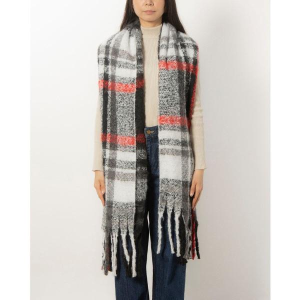 『セール実施中』ZOZO問い合わせ番号:78525178ショップ:UNBILLION，アンビリオンブランド:cachenez，カシュネ商品名:カシュネ cache nez / 太フリンジハーフチェックストールカテゴリ:ファッション雑貨&gt...
