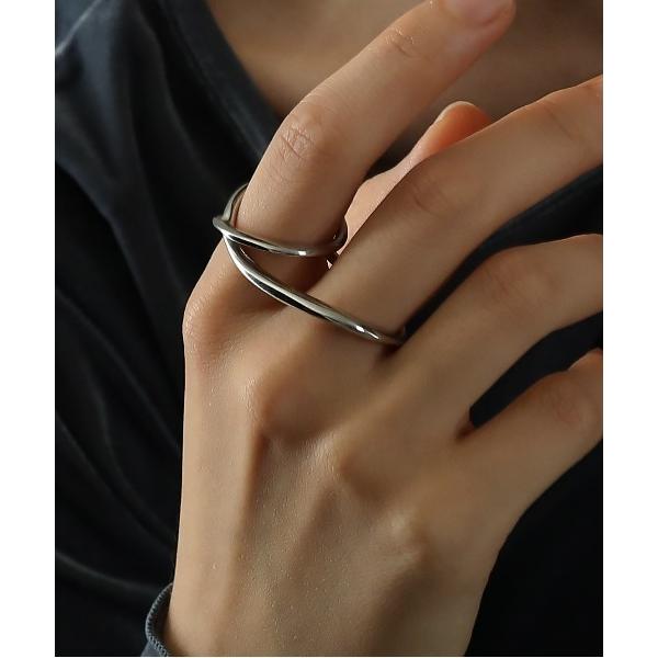 ZOZO問い合わせ番号:78673382ショップ:Kana，カナブランド:ORLEAN，オルレアン商品名:【ORLEAN】 ニュアンスダブルフィンガーリング サージカルステンレスカテゴリ:アクセサリー>リングブランド品番:swr400...