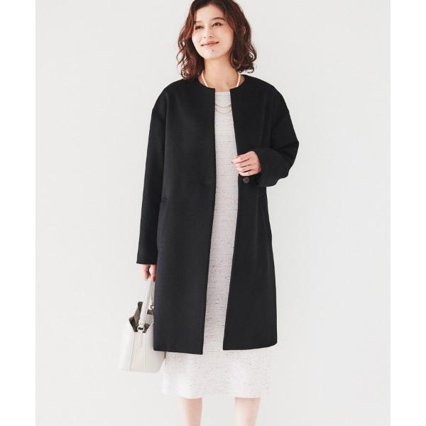 ZOZO問い合わせ番号:78675924ショップ:UNTITLED，アンタイトルブランド:UNTITLED，アンタイトル商品名:【ゆったり/軽やか】カシミヤ混ノーカラーコートカテゴリ:ジャケット/アウター>ノーカラーコートブランド品番...