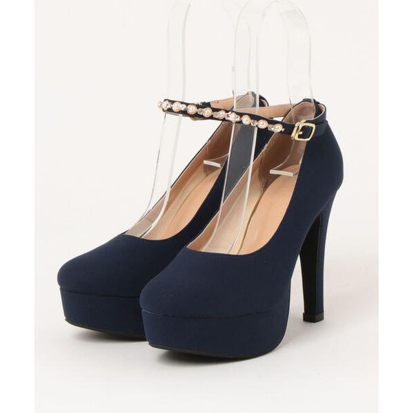 『タイムセール実施中』ZOZO問い合わせ番号:78743877ショップ:Mafmof，マフモフブランド:DULCIS REGALO，ドルキス レガロ商品名:ElvisLuce(エルビスルーチェ)11cmヒールパールアンクルストラップパンプス...