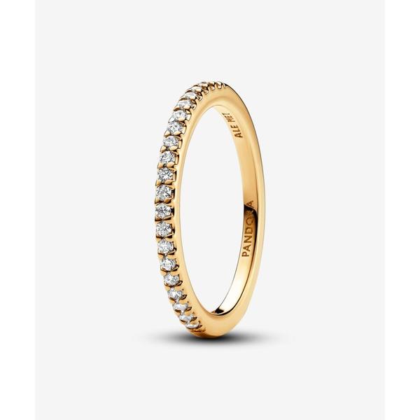 ZOZO問い合わせ番号:78744483ショップ:Pandora，パンドラブランド:Pandora，パンドラ商品名:スパークリング バンド ゴールド リングカテゴリ:アクセサリー>リングブランド品番:162999C01素材:14Kゴー...
