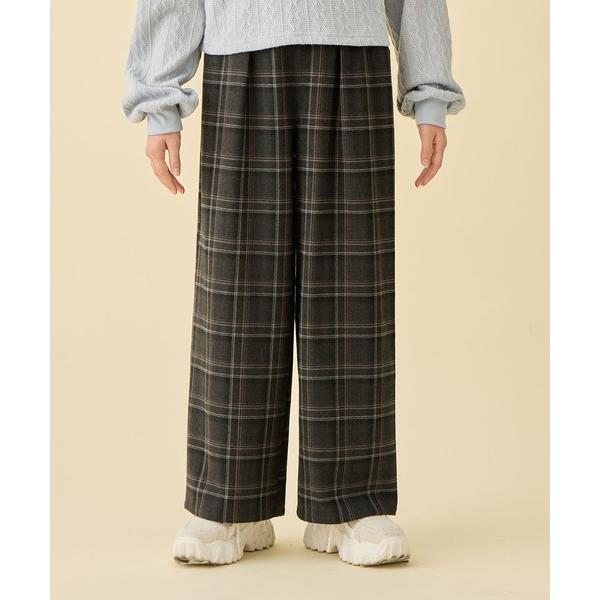 『タイムセール実施中』ZOZO問い合わせ番号:78875171ショップ:cross marche，クロスマルシェブランド:Amourire girl，アムリールガール，cross marche，クロスマルシェ商品名:無地・チェック バギーパ...