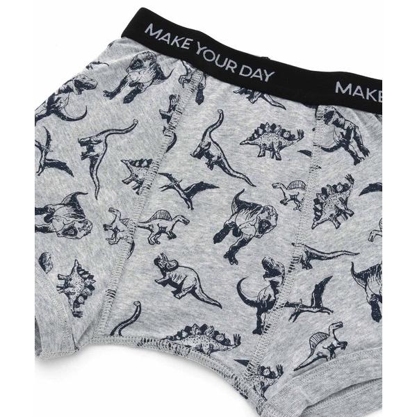 ※このアイテムは返品・交換対象外商品です。ZOZO問い合わせ番号:78916149ショップ:MAKE YOUR DAY，メイクユアデイブランド:MAKE YOUR DAY，メイクユアデイ商品名:BOYS 恐竜柄ボクサーパンツカテゴリ:アンダ...