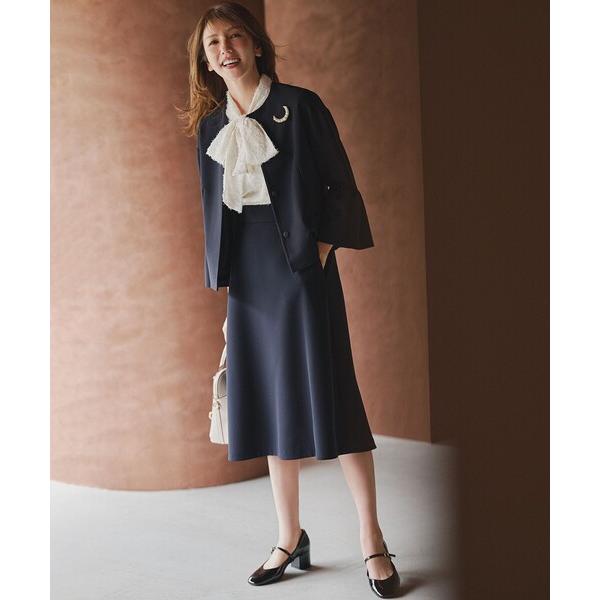 『セール実施中』ZOZO問い合わせ番号:78948675ショップ:組曲，クミキョクブランド:組曲，クミキョク商品名:コンフォータブルドレープ フレアスカートカテゴリ:スカート>スカートブランド品番:SKWXCS0801素材:ネイビー系...