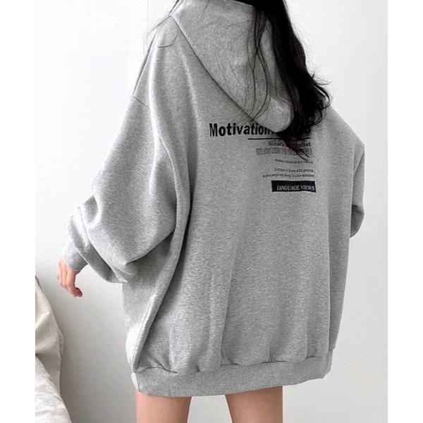 『セール実施中』ZOZO問い合わせ番号:79010198ショップ:DIAVEL，ディアベルブランド:SHEENA，シーナ，DIAVEL，ディアベル商品名:Motivationロゴプリントオーバーサイズパーカーカテゴリ:トップス>パーカ...