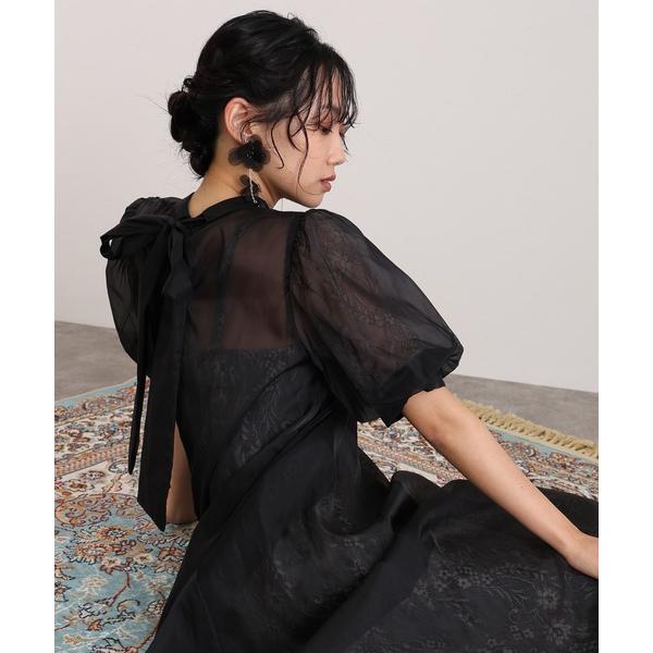 ZOZO問い合わせ番号:79011085ショップ:PourVous，プールヴーブランド:atlo，アトロ商品名:袖あり＆ロング パーティードレス シアーお呼ばれ 結婚式 フォーマル 同窓会 オケージョンドレス ワンピース 二次会 成人式 謝...