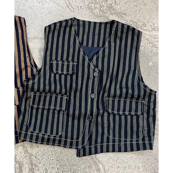 『セール実施中』ZOZO問い合わせ番号:79011548ショップ:aimoha，アイモハブランド:aimoha，アイモハ商品名:【aimoha-KIDS-】子供服　ユニセックスストライプ柄ベストカテゴリ:トップス>ベストブランド品番:...