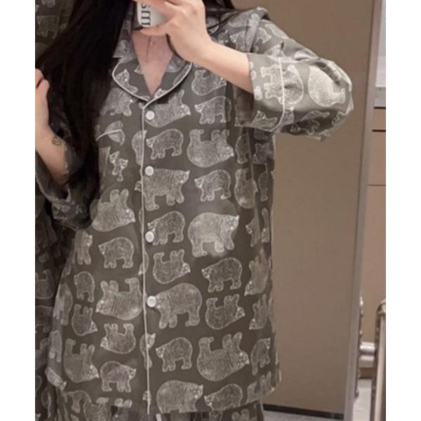 ZOZO問い合わせ番号:79034286ショップ:aimoha，アイモハブランド:aimoha，アイモハ商品名:シロクマ柄長袖シャツ＆ロングパンツ　2点セットカテゴリ:ルームウェア>ルームウェア/パジャマブランド品番:ayf7200a...