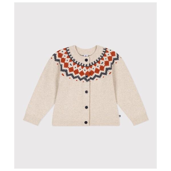 『セール実施中』ZOZO問い合わせ番号:79042311ショップ:PETIT BATEAU，プチバトーブランド:PETIT BATEAU，プチバトー商品名:ジャカードニットカーディガンカテゴリ:トップス>カーディガン/ボレロブランド品...