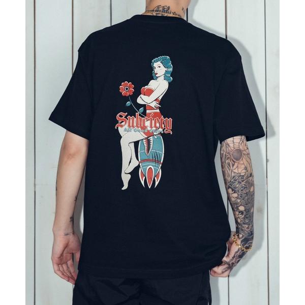 ZOZO問い合わせ番号:79079547ショップ:Subciety，サブサエティブランド:Subciety，サブサエティ商品名:Pinup TEEカテゴリ:トップス>Tシャツ/カットソーブランド品番:107-40978素材:WHT，B...