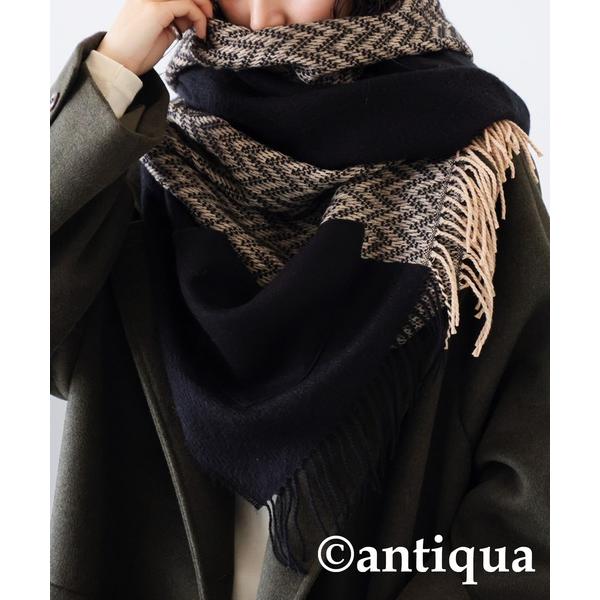 ZOZO問い合わせ番号:79082911ショップ:antiqua，アンティカブランド:antiqua，アンティカ商品名:ヘリンボーン柄マフラーカテゴリ:ファッション雑貨>マフラーブランド品番:PJ-01215素材:アクリル100%原産...