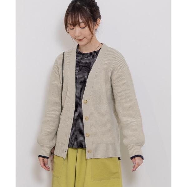 『セール実施中』ZOZO問い合わせ番号:79083370ショップ:COO ONLINE，クーオンラインブランド:POU DOU DOU，プードゥドゥ商品名:畦編みVネックニットカーディガンカテゴリ:トップス>カーディガン/ボレロブラン...